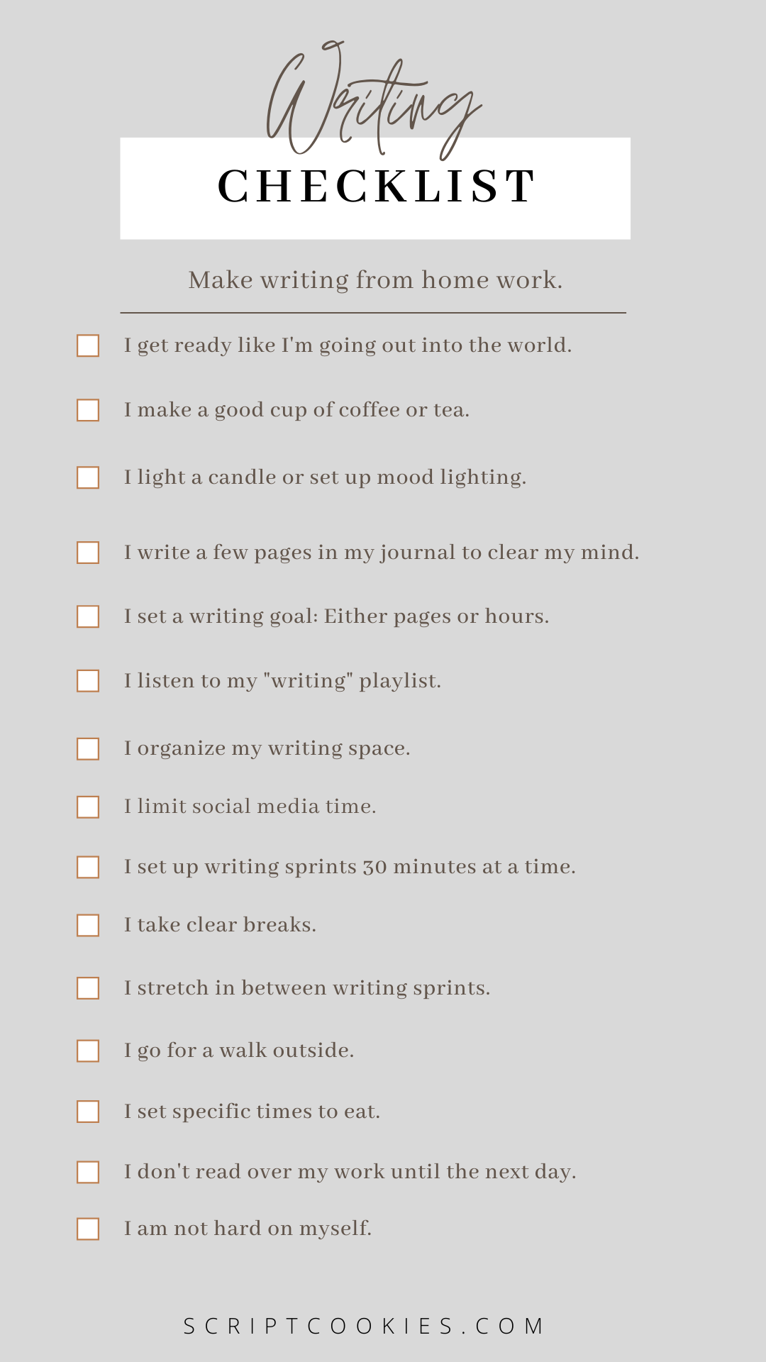 Resources - Script Cookies by Jessi Cooler